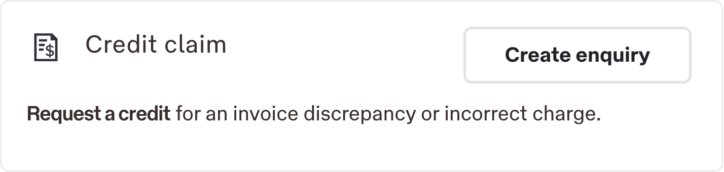 Credit claim - Australia Post