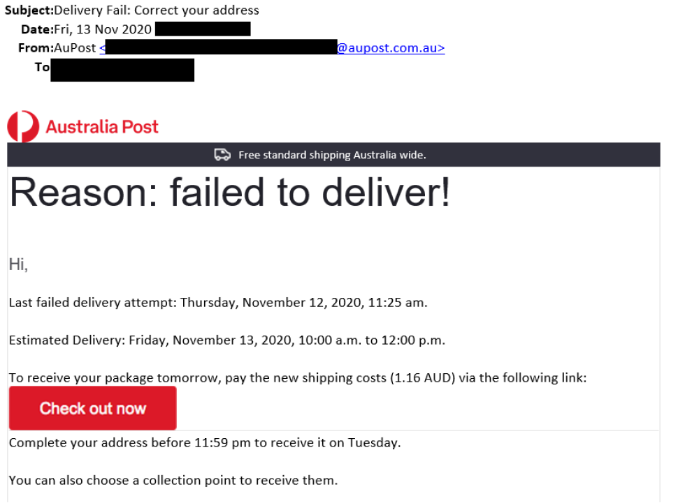 australia fake address list