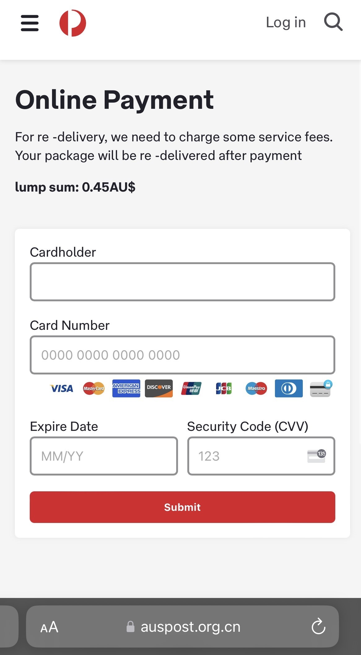 Scam alerts - Australia Post