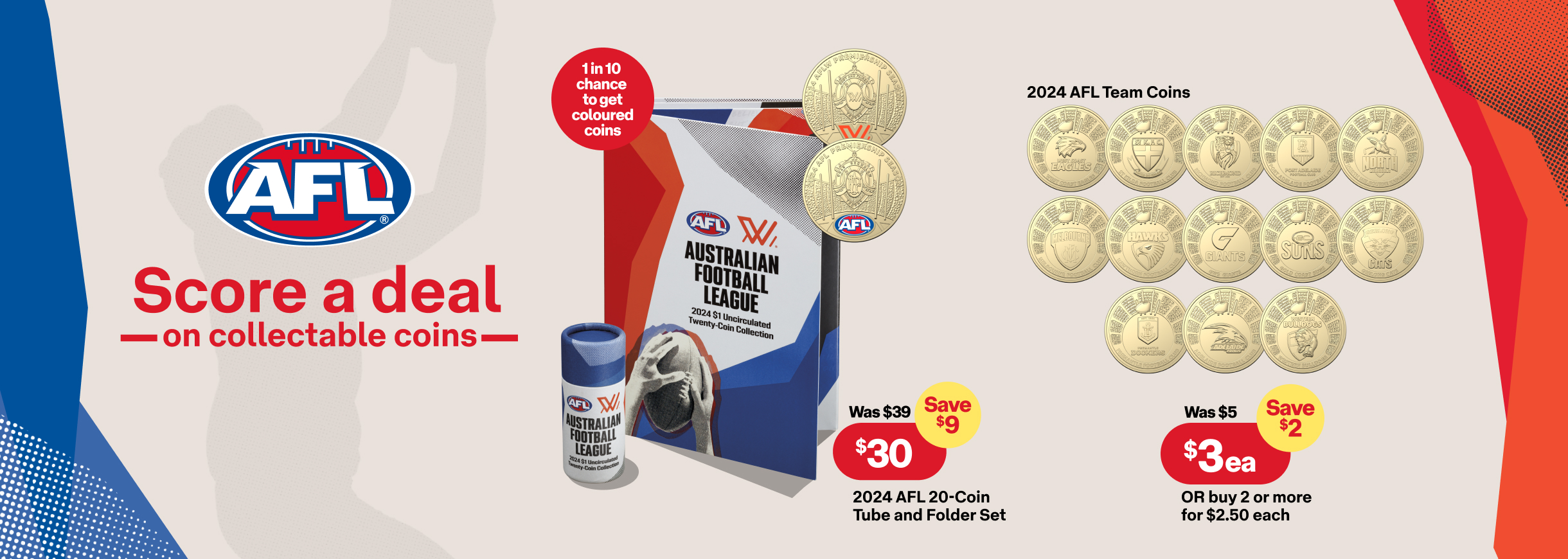 Shop AFL coins online