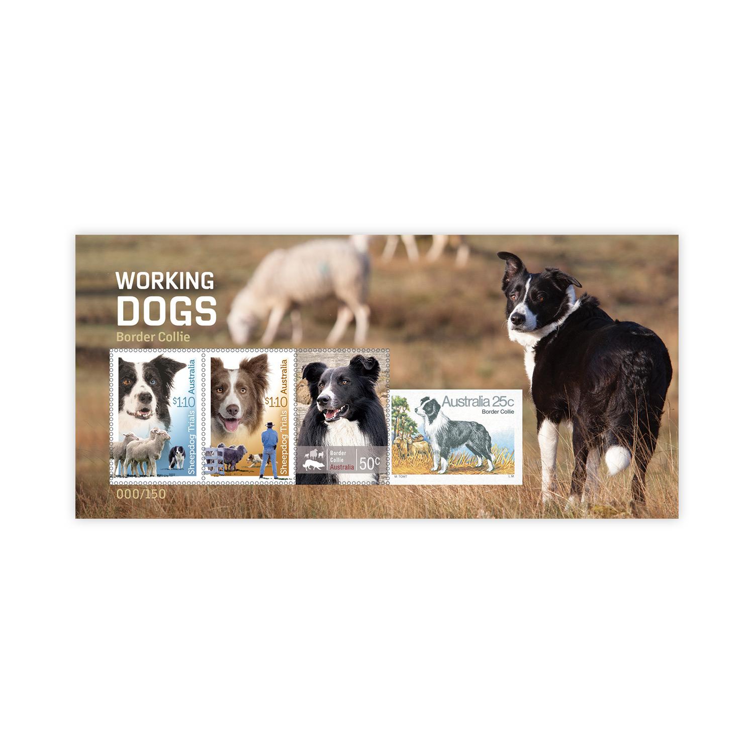 Working Dogs Minisheet Collection - Previous years impressions