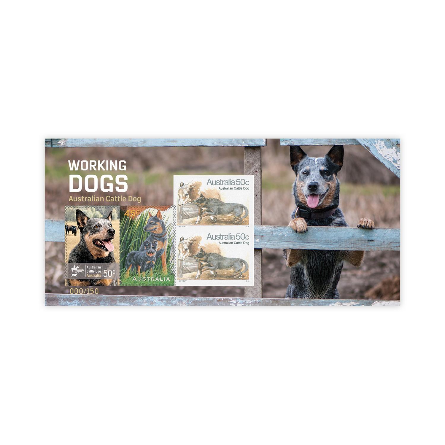 Working Dogs Minisheet Collection - Previous years impressions