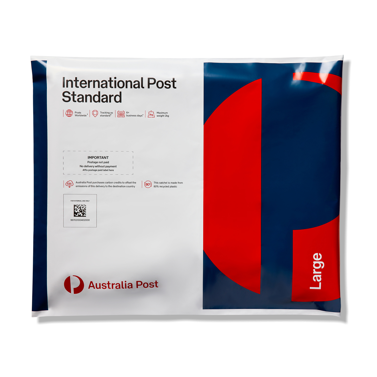 International Standard Prepaid Satchel Large – China - International Post