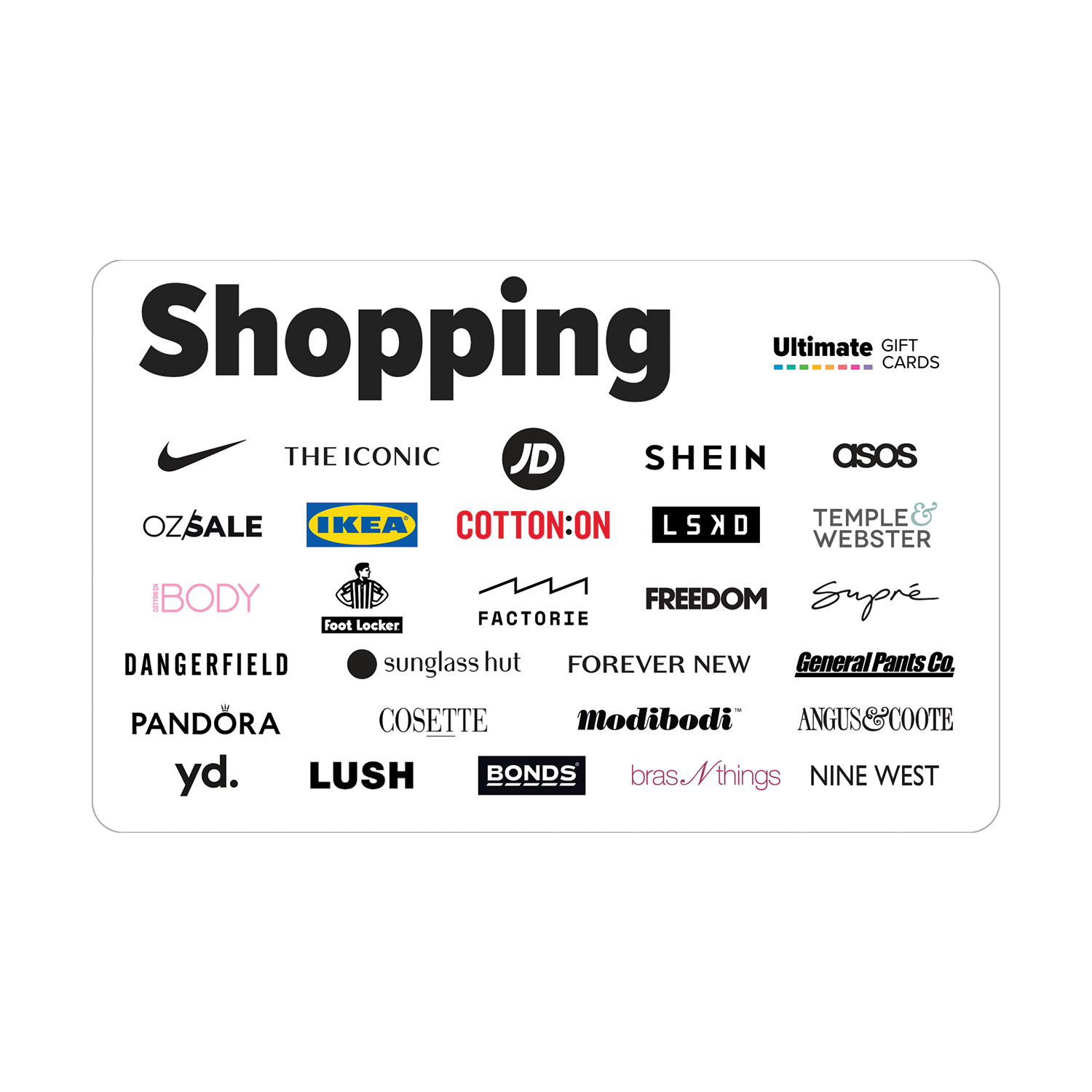 $100 Ultimate Shopping Gift Card - Gift Cards
