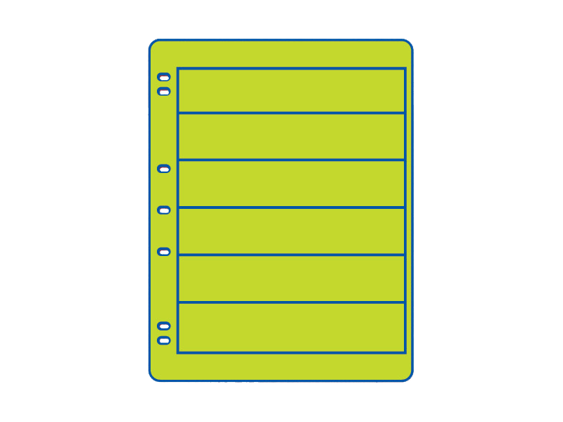 A4 Stock Sheets 12x 6-Strip - Accessories