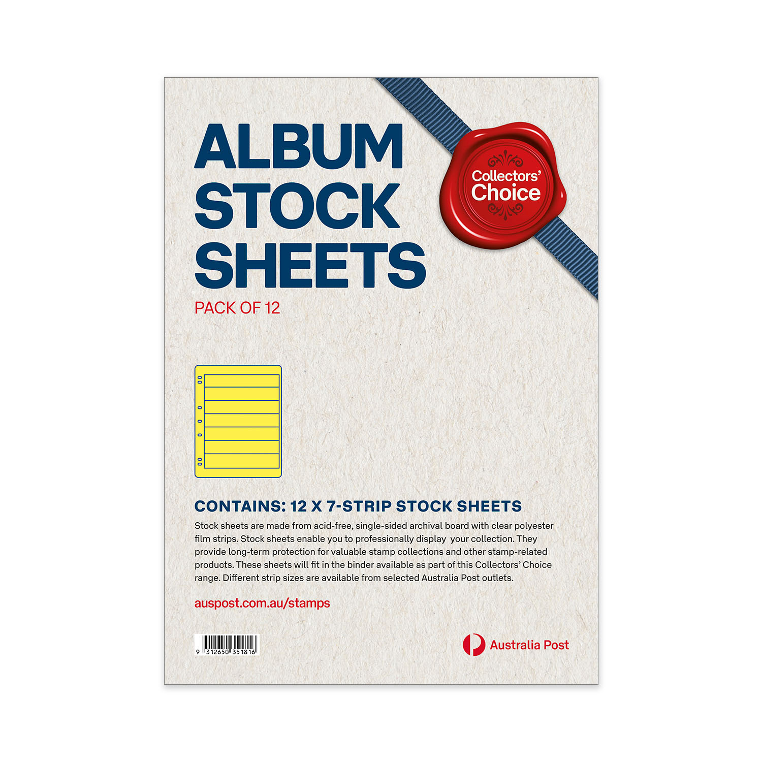 A4 Stock Sheets 12x 7-Strip - Accessories