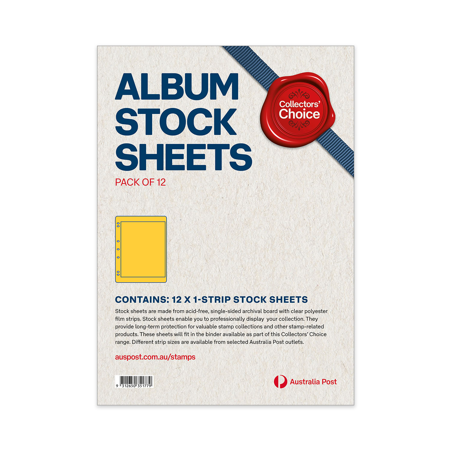 A4 Stock Sheets 12x 1-Strip - Accessories