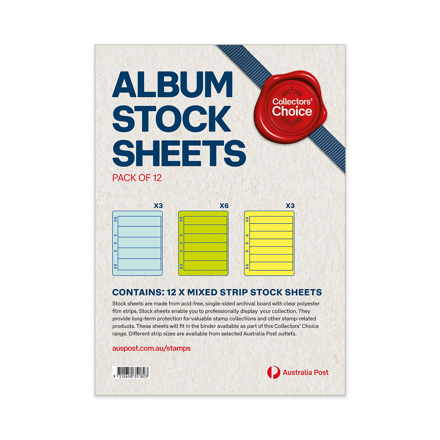 A4 Stock Sheets 12 Mixed Sheets - Accessories