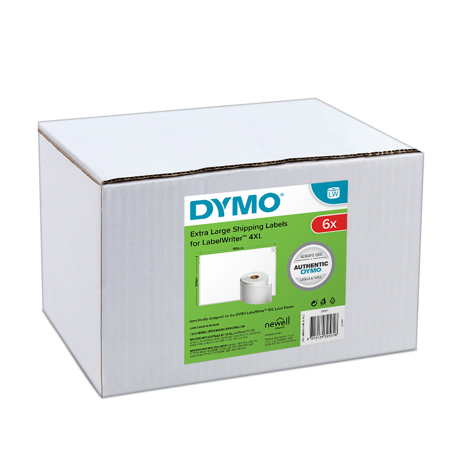 DYMO LabelWriter Shipping Labels (54 x 101mm) – 6 Pack - Office equipment