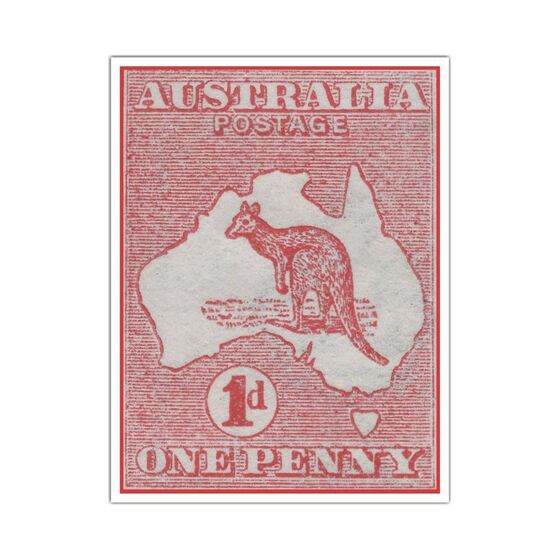 Australia Post Greeting Cards 'Kangaroo and Map Stamp' – Pack of 6 ...