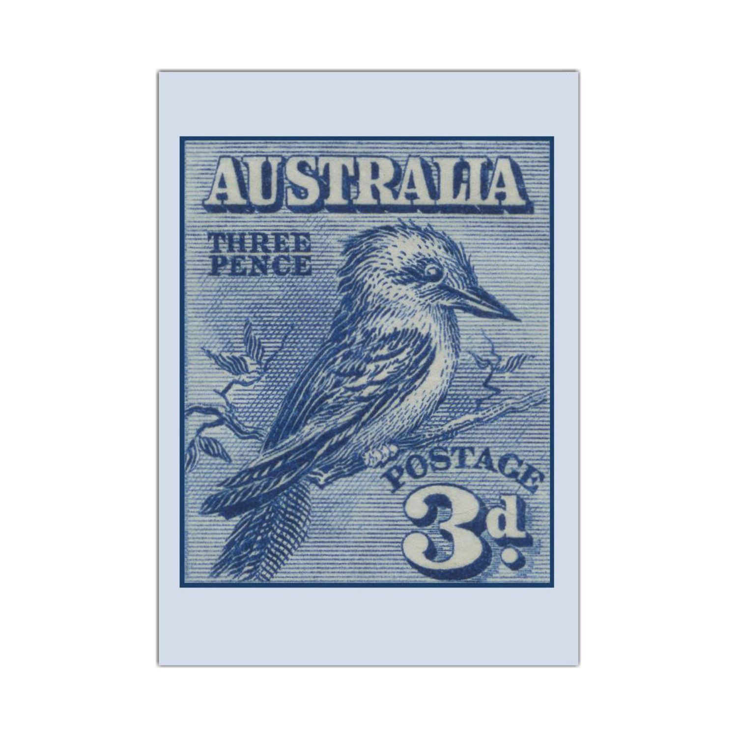 Australia Post Greeting Cards 'Kookaburra Stamp' – Pack of 6 - Greeting ...