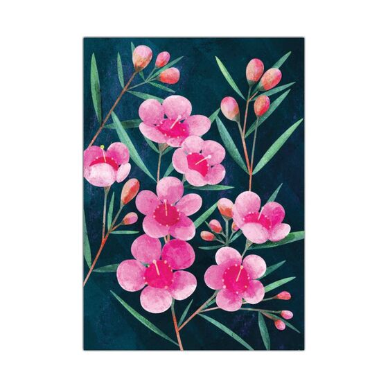 Rachel Gyan Greeting Cards 'Wax Flower' – Pack of 6 - Greeting cards