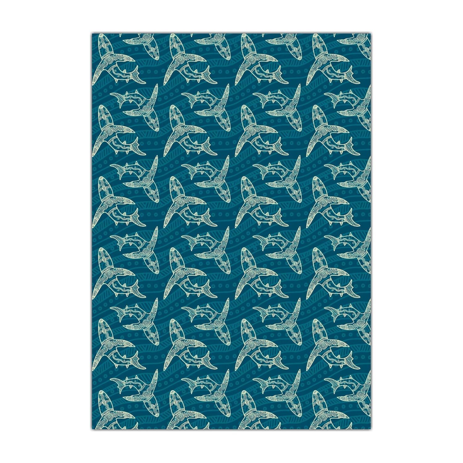 John Smith Gumbula Greeting Cards 'Shark' – Pack of 6 - Greeting cards