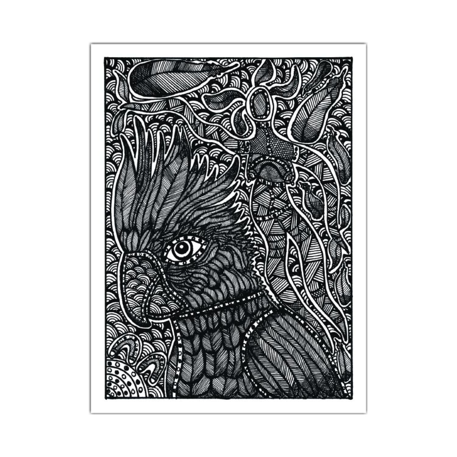 John Smith Gumbula Greeting Cards 'Cockatoo' – Pack of 6 - Greeting cards