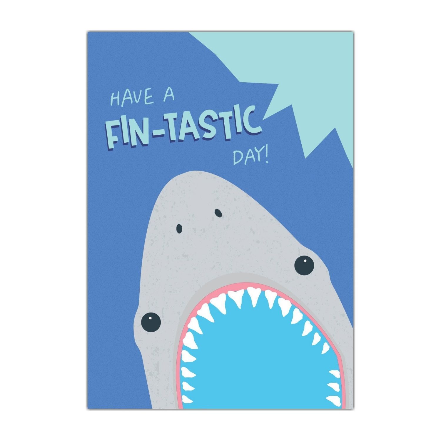 Eliza Wilson Greeting Cards 'Fin-Tastic' – Pack of 6 - Greeting cards