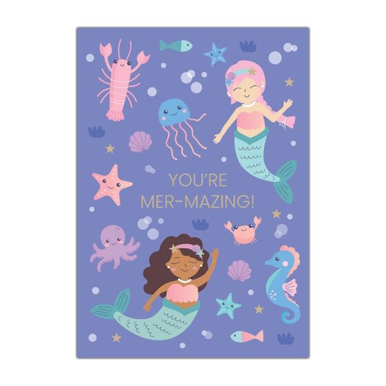 Eliza Wilson Greeting Cards 'Mer-Mazing!' – Pack of 6 - Greeting cards