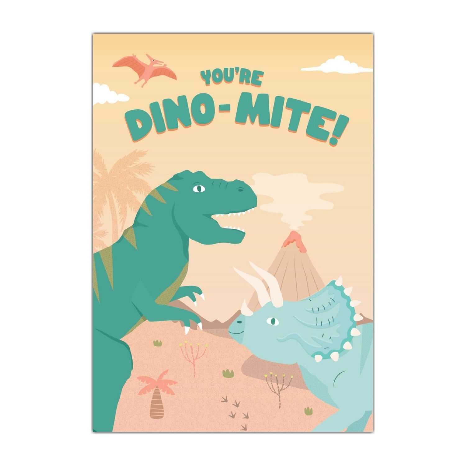 Eliza Wilson Greeting Cards 'Dino-Mite' – Pack of 6 - Greeting cards