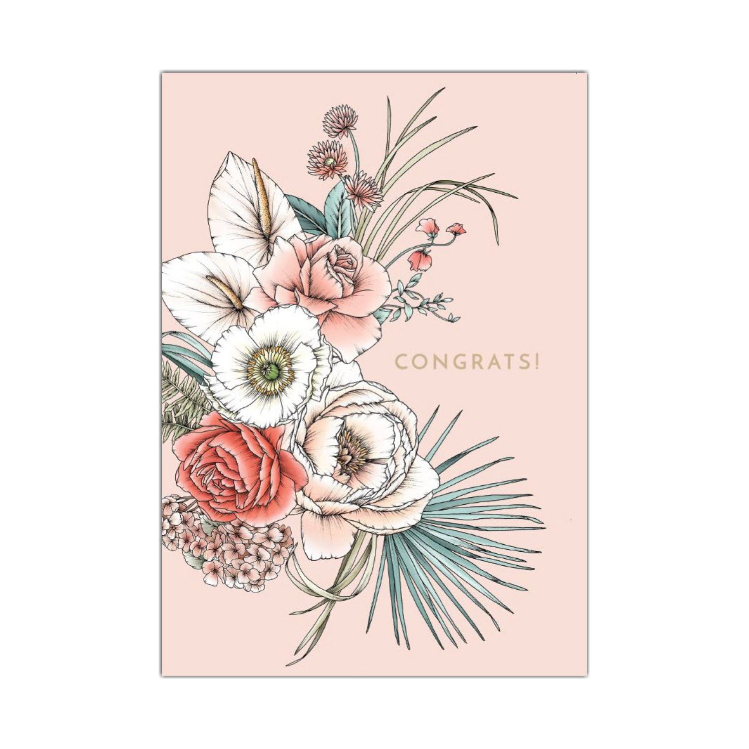 Shannon Cheung Greeting Cards 'Congrats!' – Pack of 6 - Greeting cards