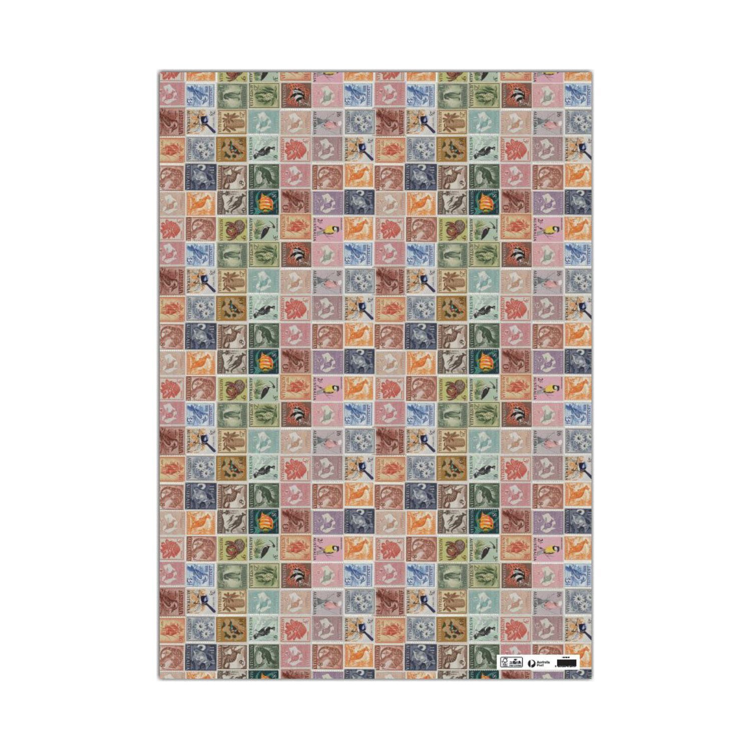Australia Post Wrapping Paper 'Heritage Stamps' – Pack of 4 - Gift ...