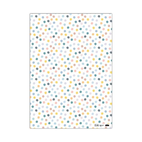 Eliza Wilson Wrapping Paper 'Coloured Spots' – Pack 4 - Gift wrapping paper