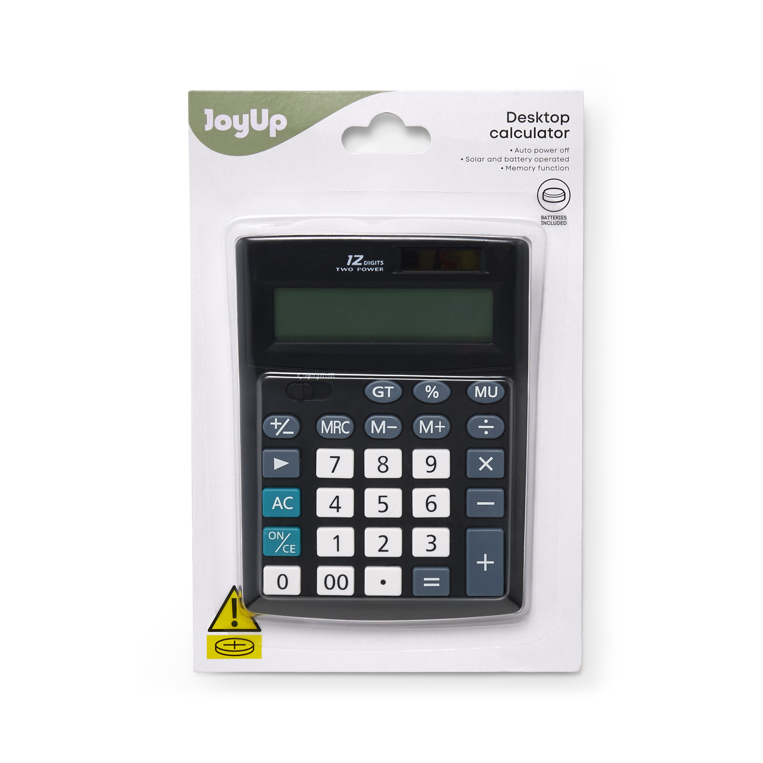 JoyUp 12 Digit Desktop Calculator - Stationery
