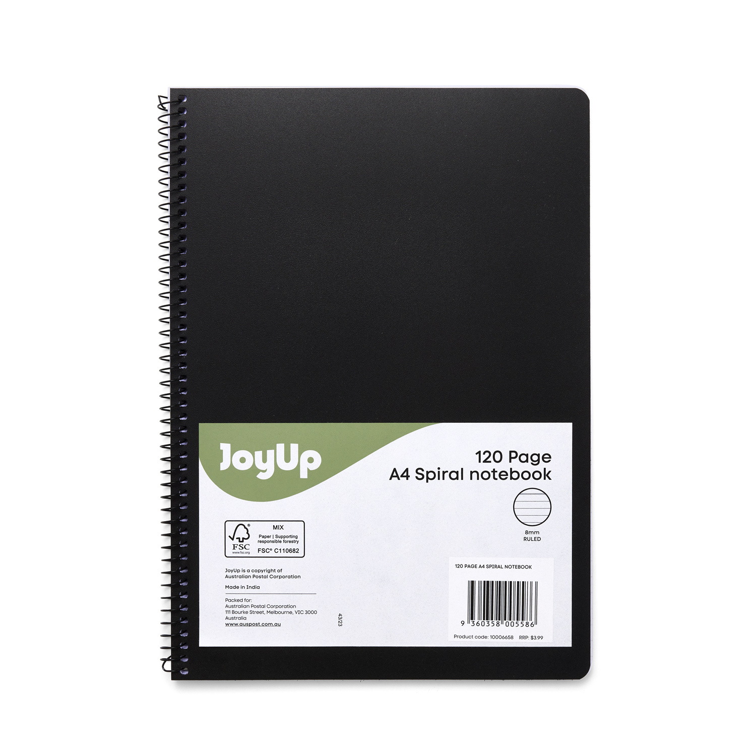 JoyUp A4 Spiral Notebook 120 Pages – 10 Pack - Stationery