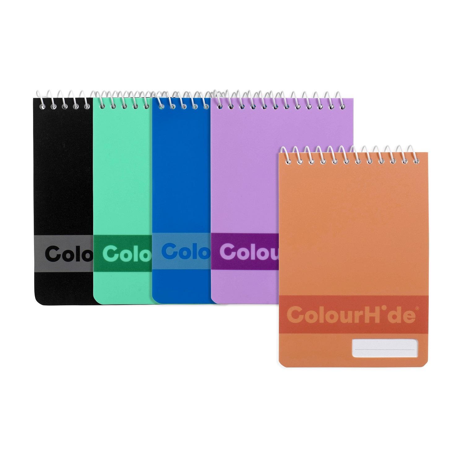 ColourHide Pocket Notebook 96 Page 5 Pack – 4 Packs - Stationery