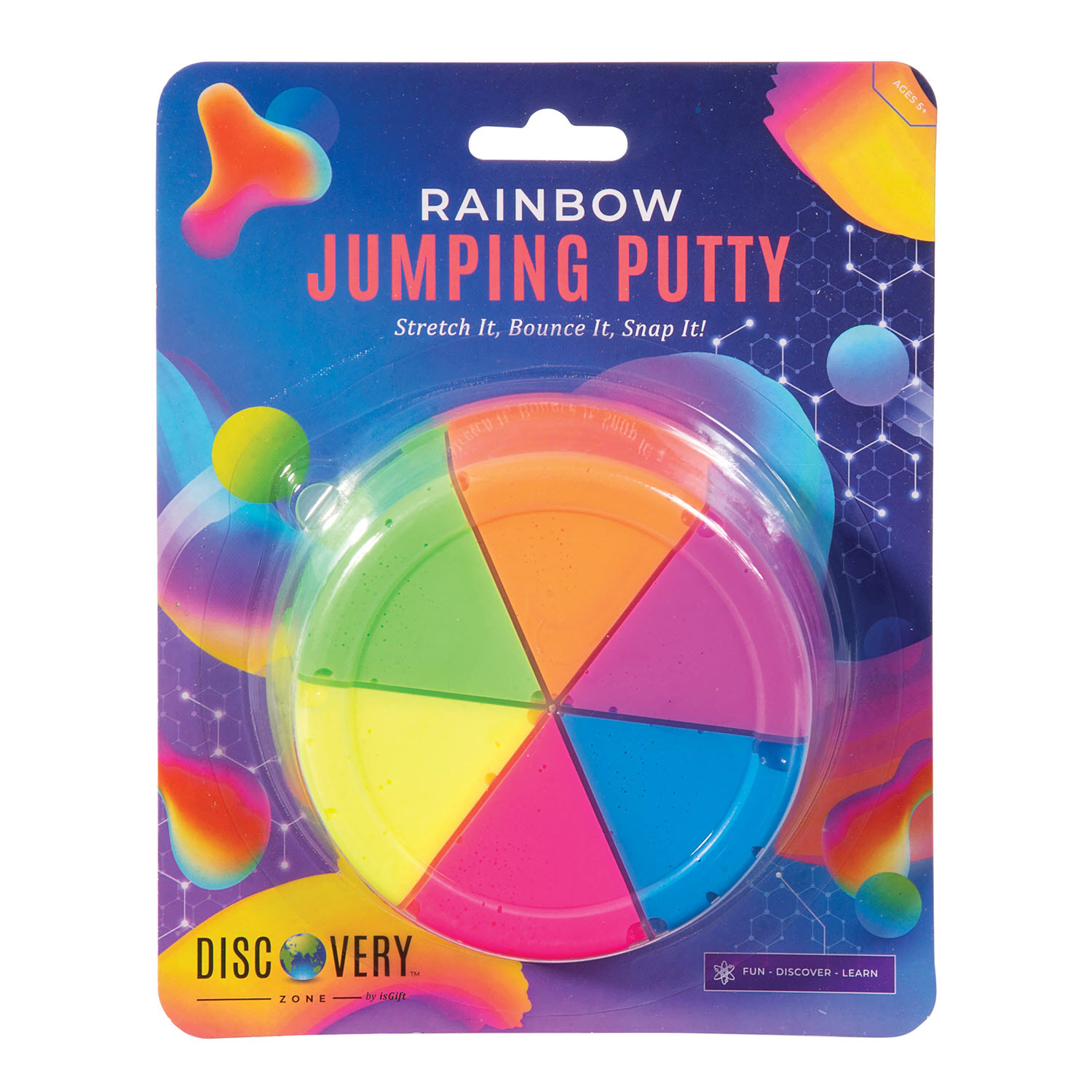 Discovery Zone Rainbow Jumping Putty - Toys