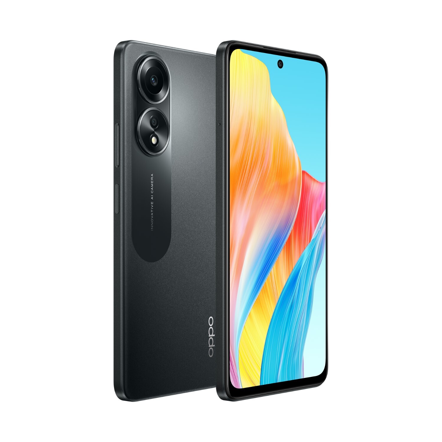 OPPO A58 128GB 4G Unlocked Smartphone – Glowing Black - Unlocked phones