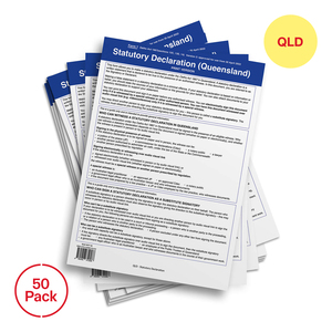 Statutory Declaration Forms QLD – Pack of 50 - Will kits and legal ...