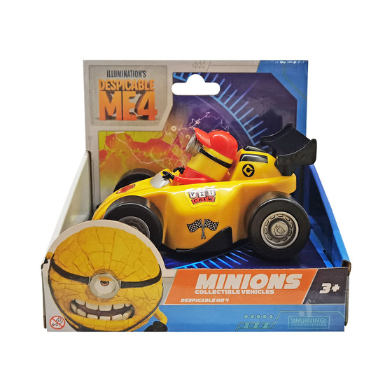 Minions Friction Car – Yellow Racer - Toys