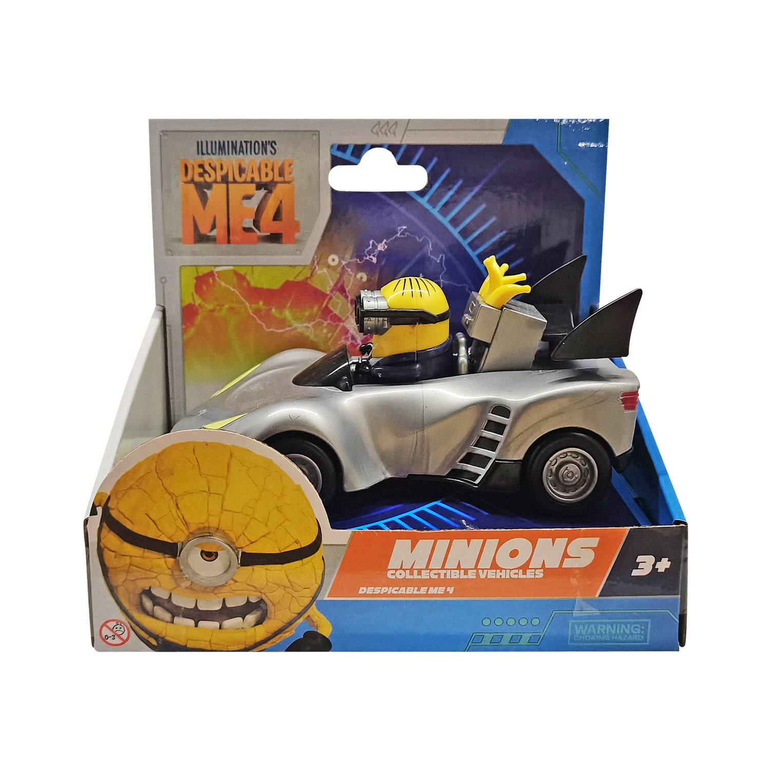 Minions Friction Car – Silver Racer - Toys