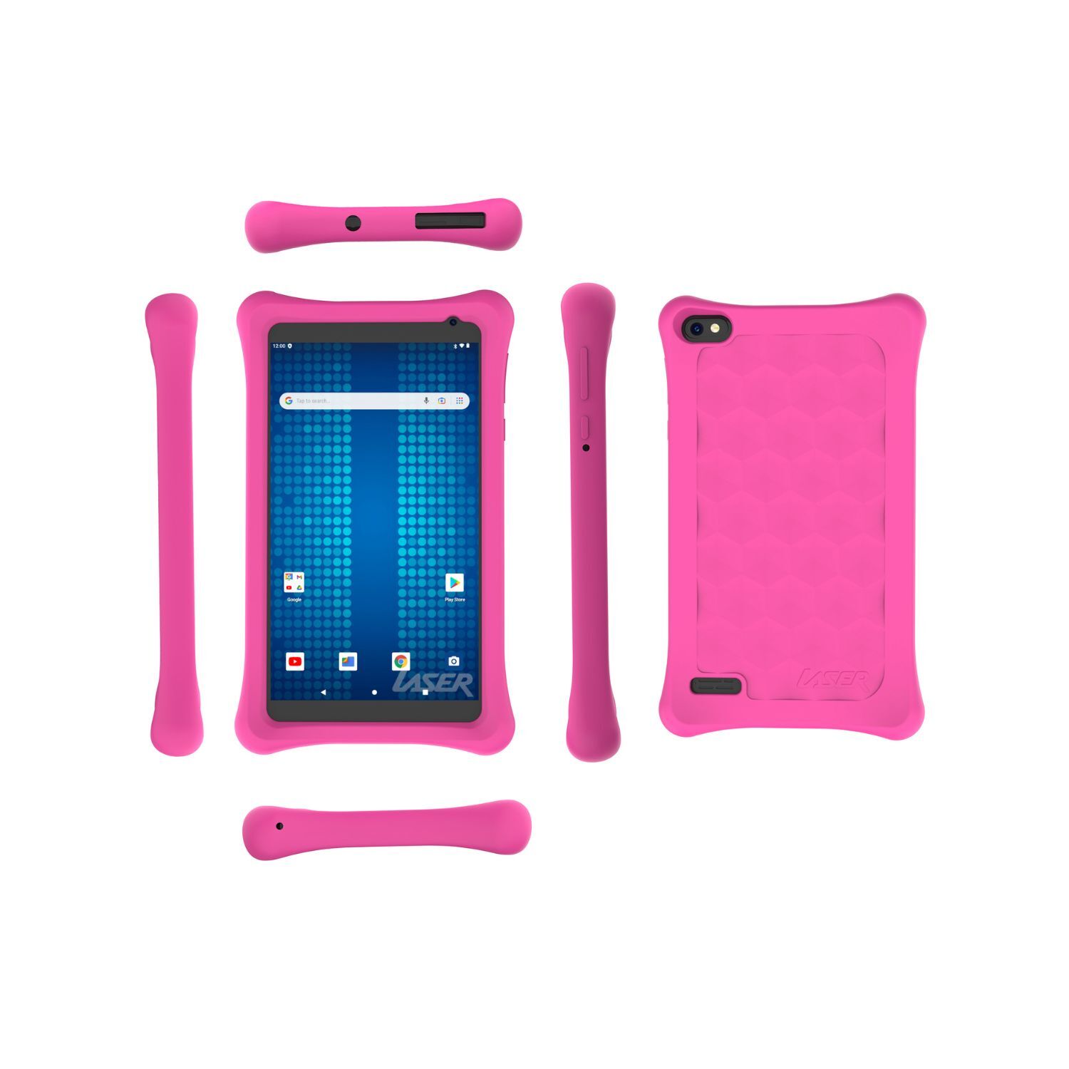 LASER 7inch IPS Android Tablet 32GB – Pink Case - Tablets