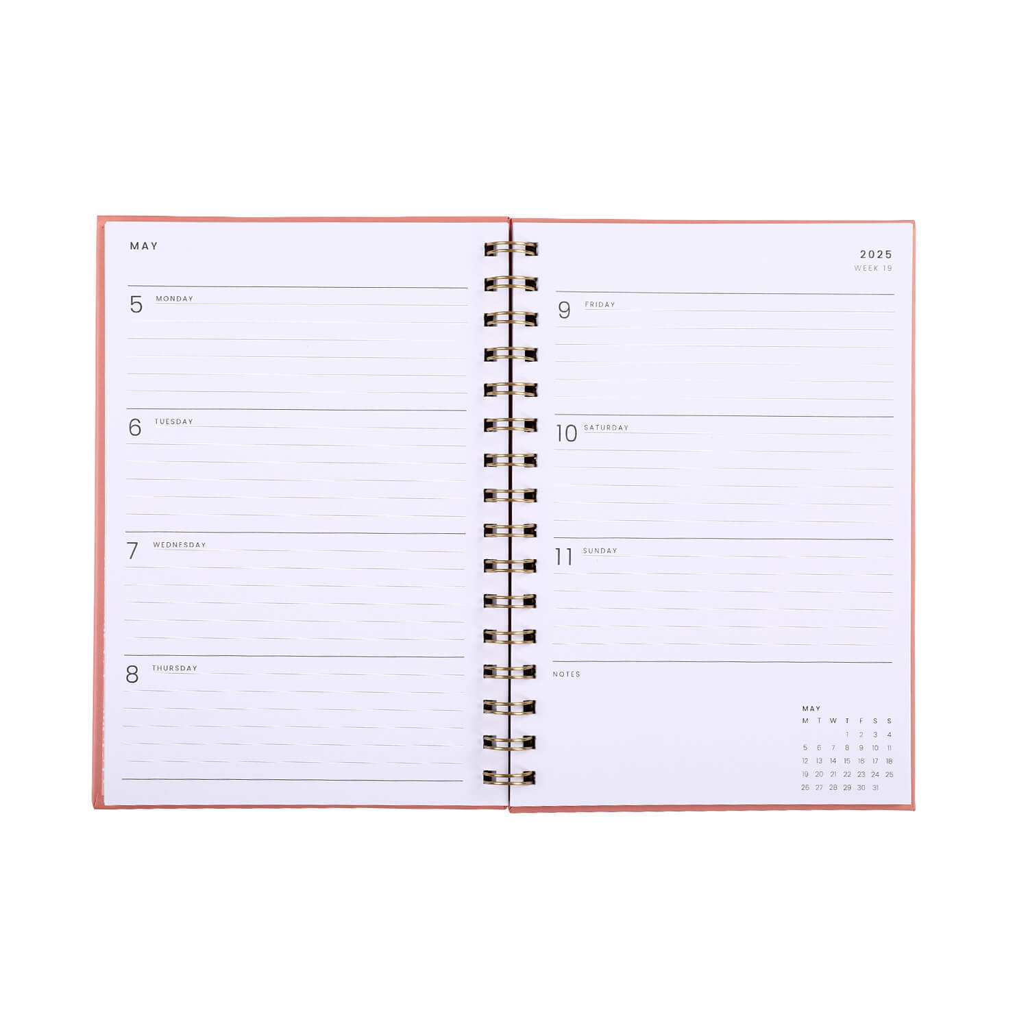 2025 JoyUp A5 Spiral Spot Diary - Stationery