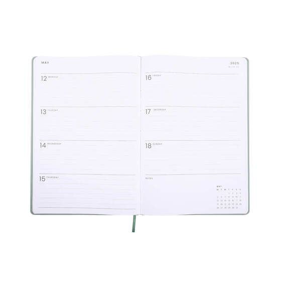 2025 JoyUp A4 Week to View Diary – Khaki - Stationery
