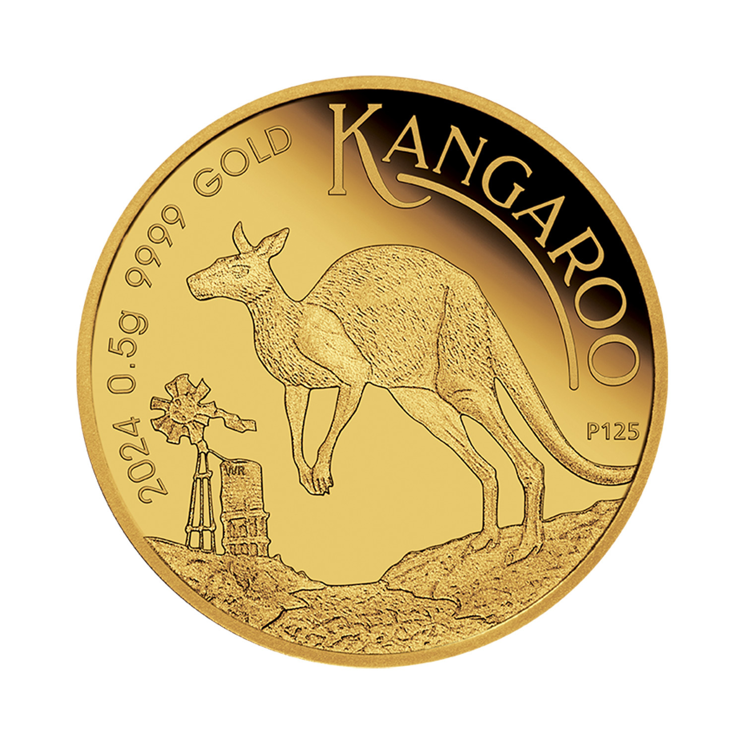 2024 Mini Roo 0.5g Gold Proof Coin in Card - The Perth Mint