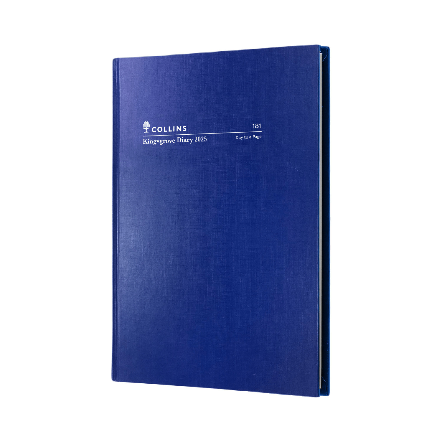 Collins Kingsgrove A5 DTP 2025 Diary Blue - Notebooks and diaries