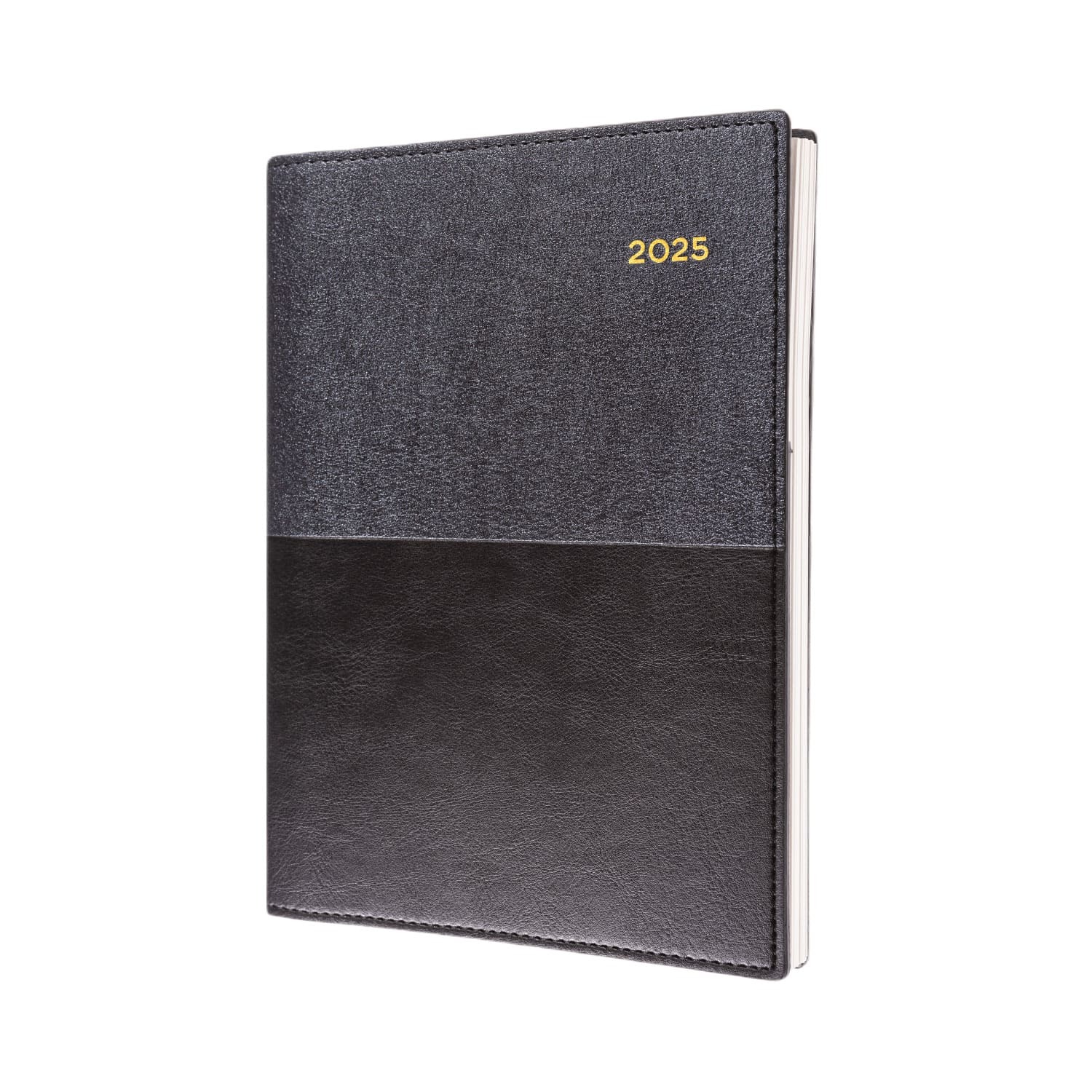 Collins Vanessa A5 DTP 2025 Diary Black - Notebooks and diaries