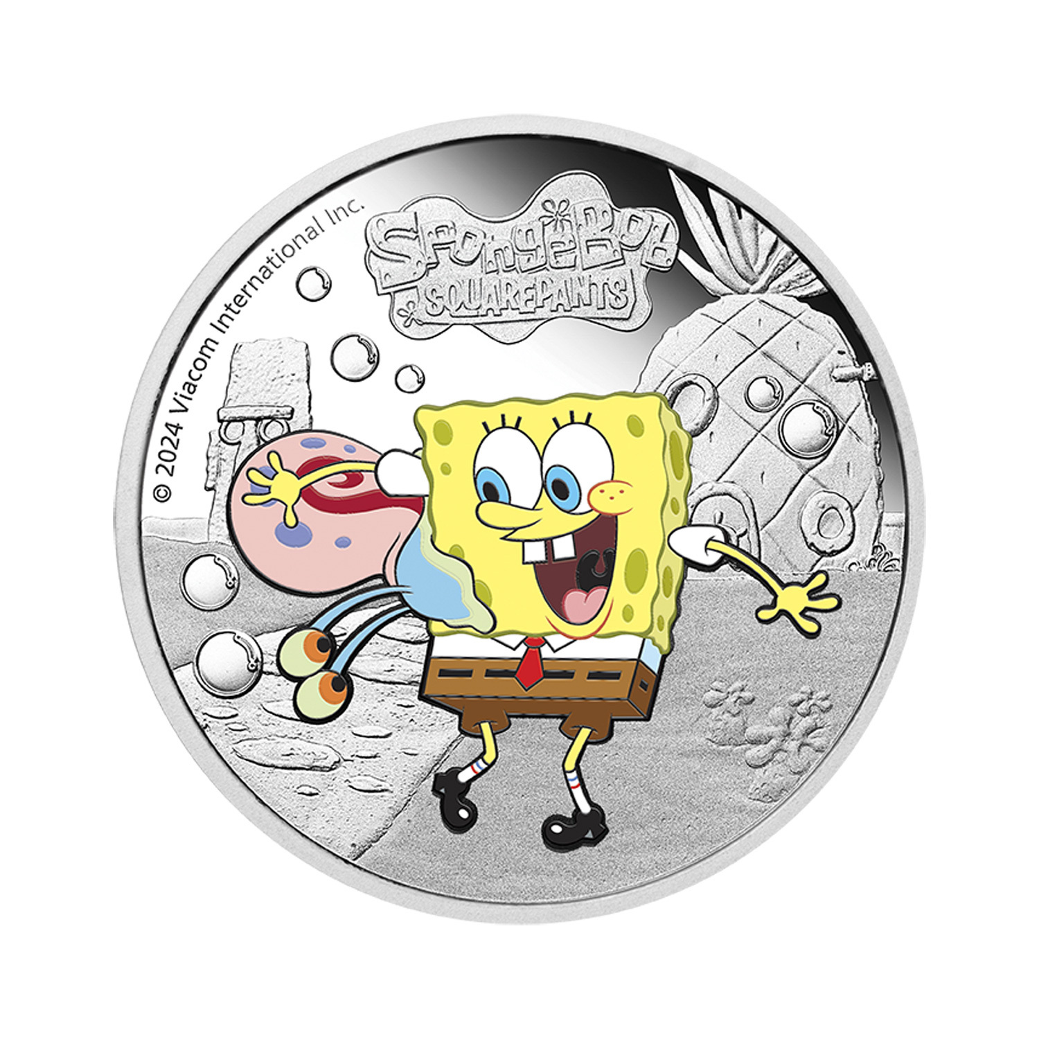 2024 SpongeBob and Gary 1oz Silver Proof Coin - The Perth Mint