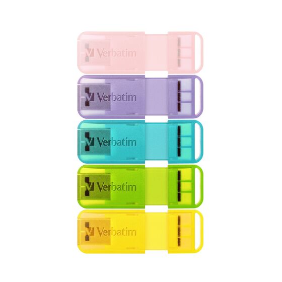 Vertabim Pop-Up USB 2.0 32GB – 5 Pack (Mixed) - Electronics