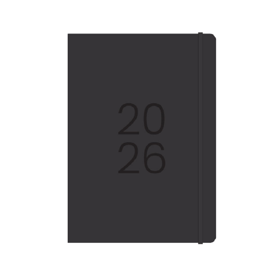 JoyUp A4 Week to View 2026 Diary – Black - Stationery