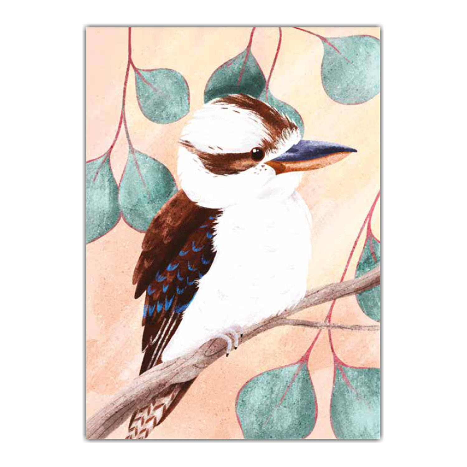 Rachel Gyan Greeting Cards 'Kookaburra' – Pack of 6 - Greeting cards