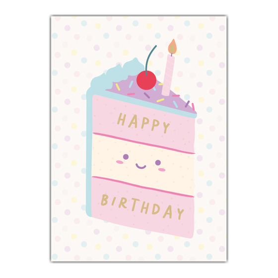 Eliza Wilson Greeting Cards 'Cake' – Pack of 6 - Greeting cards