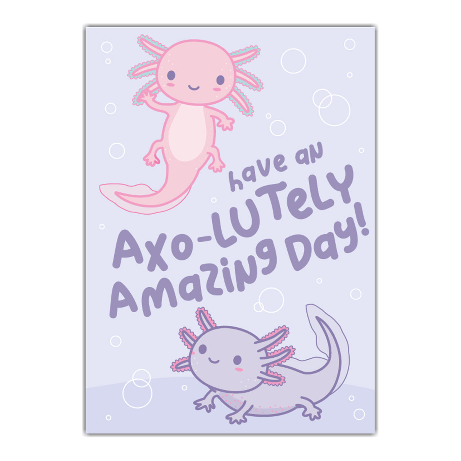 Eliza Wilson Greeting Cards 'Axo' – Pack of 6 - Greeting cards