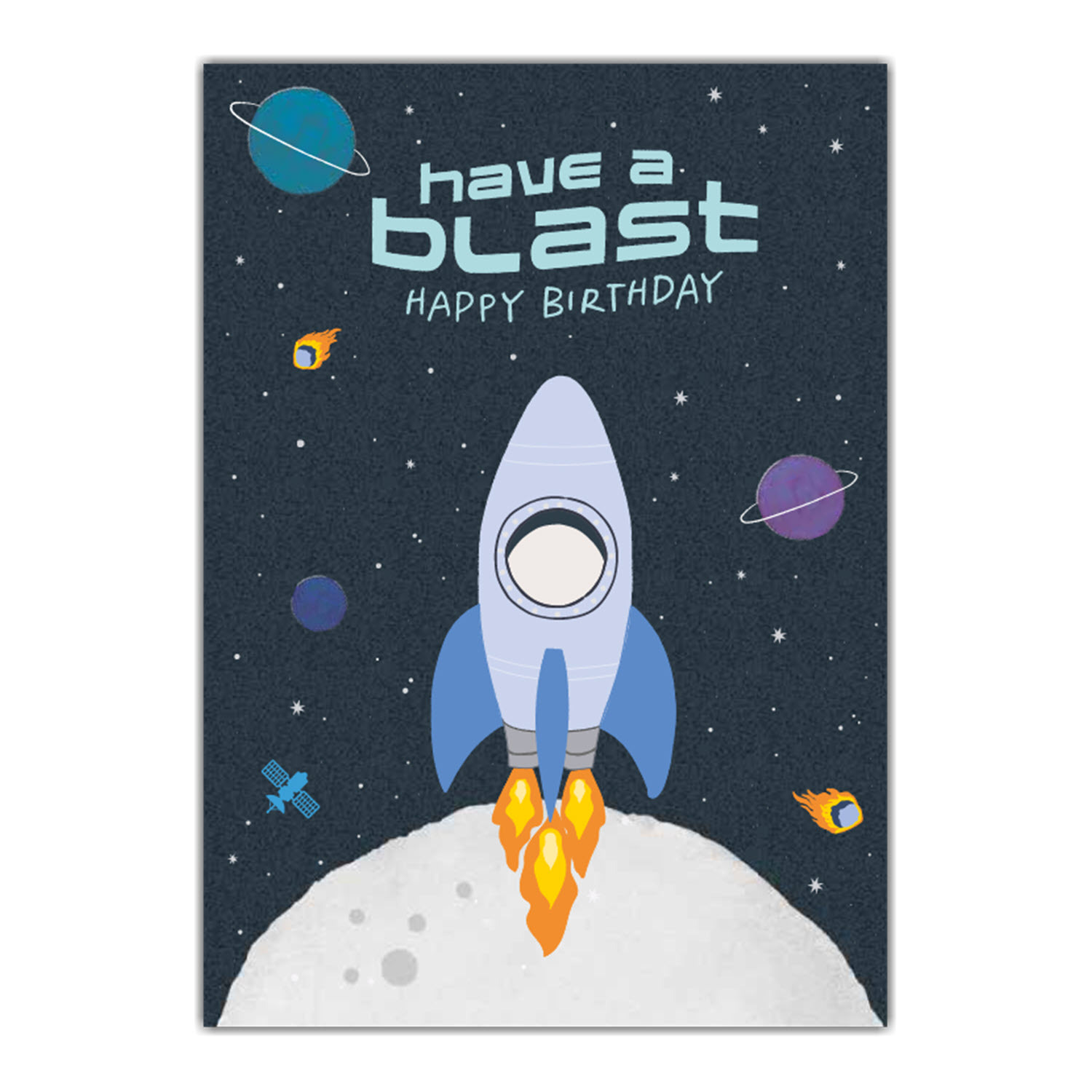Eliza Wilson Greeting Cards 'Rocket' – Pack of 6 - Greeting cards