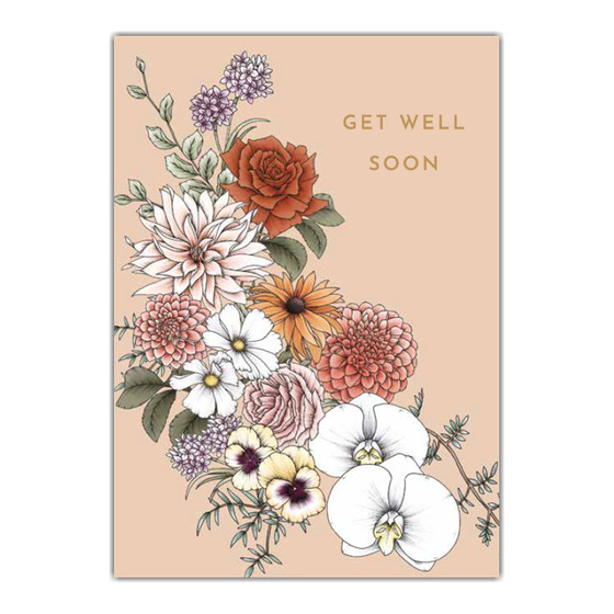 Shannon Cheung Greeting Cards 'Get Well' – Pack of 6 - Greeting cards