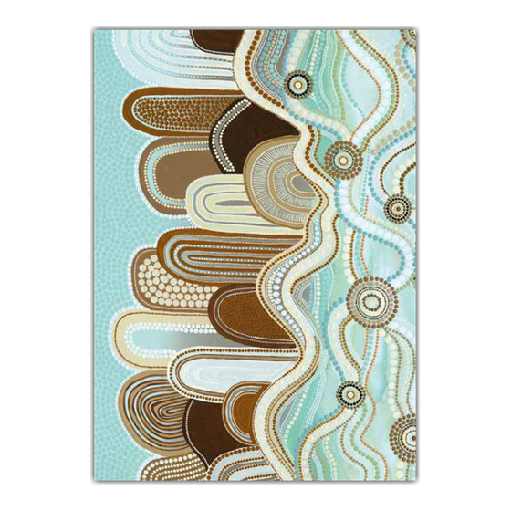 Kamilya Lowana Greeting Cards 'Mountains' – Pack of 6 - Greeting cards