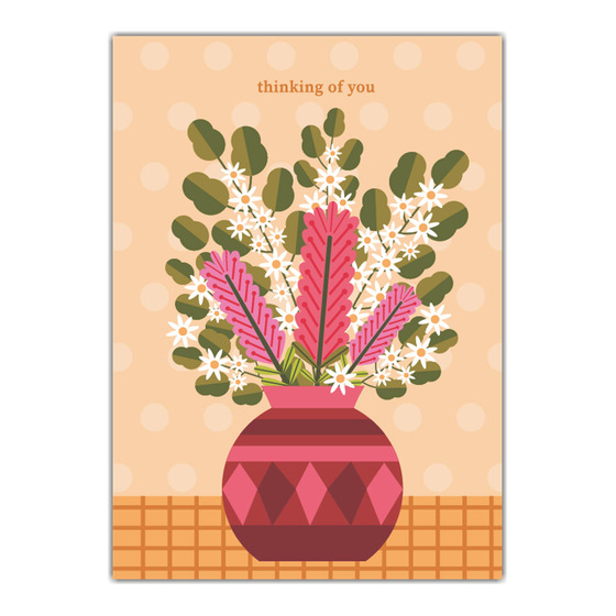 Natalie Marshall Greeting Cards 'Thinking of You' – Pack of 6 ...