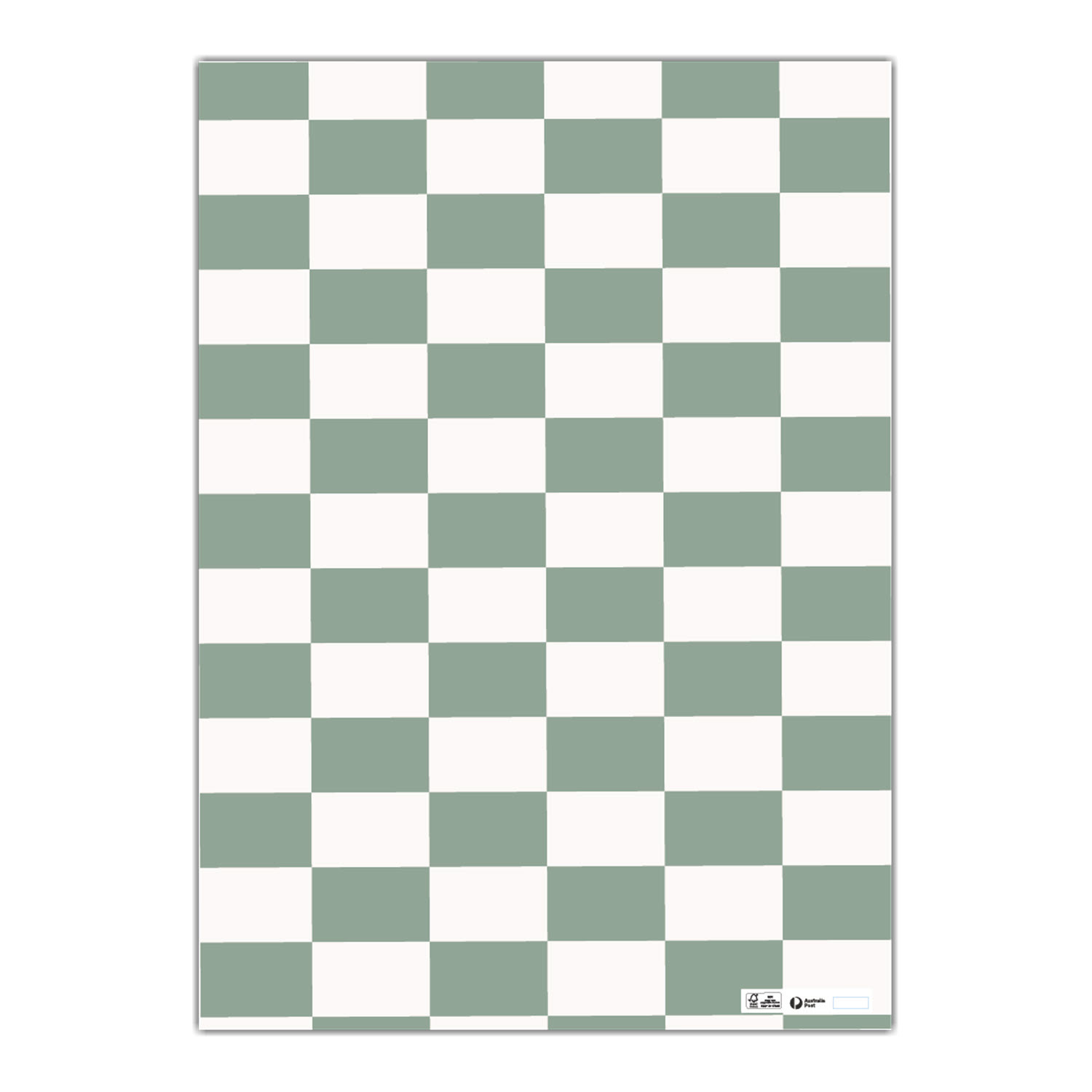 Eliza Wilson Wrapping Paper 'Checks' – Pack of 4 - Gift wrapping paper