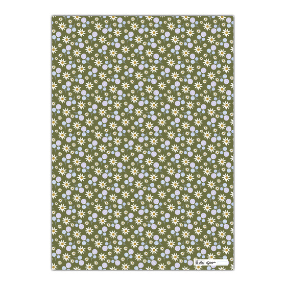 Natalie Marshall Wrapping Paper 'Flowers' – Pack of 4 - Gift wrapping paper
